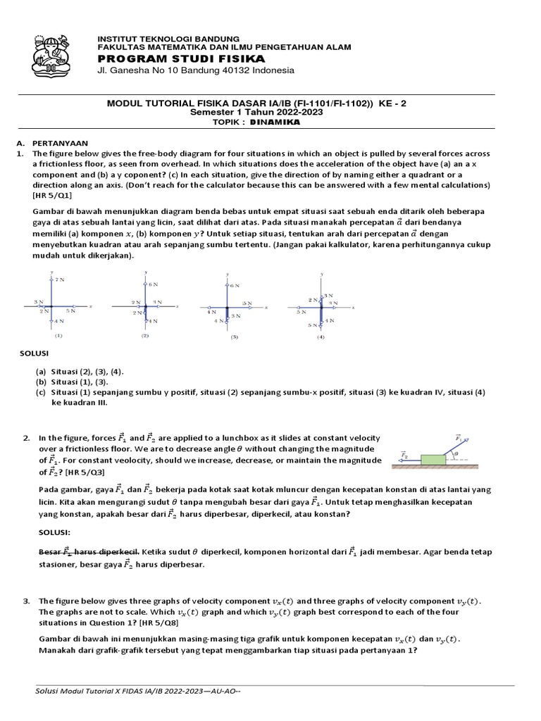 TUTORIAL Modul 2 Fidas IA - 2022 2023 Revisi3 | PDF