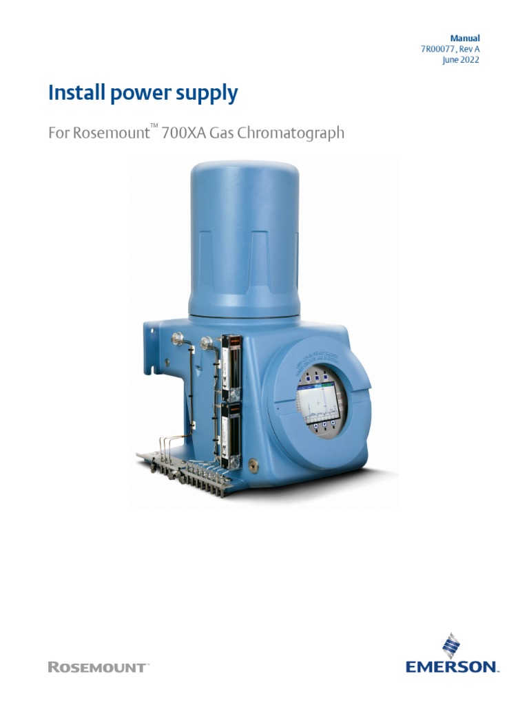 Manual Power Supply Installation Guide For Rosemount 700xa Gas ...