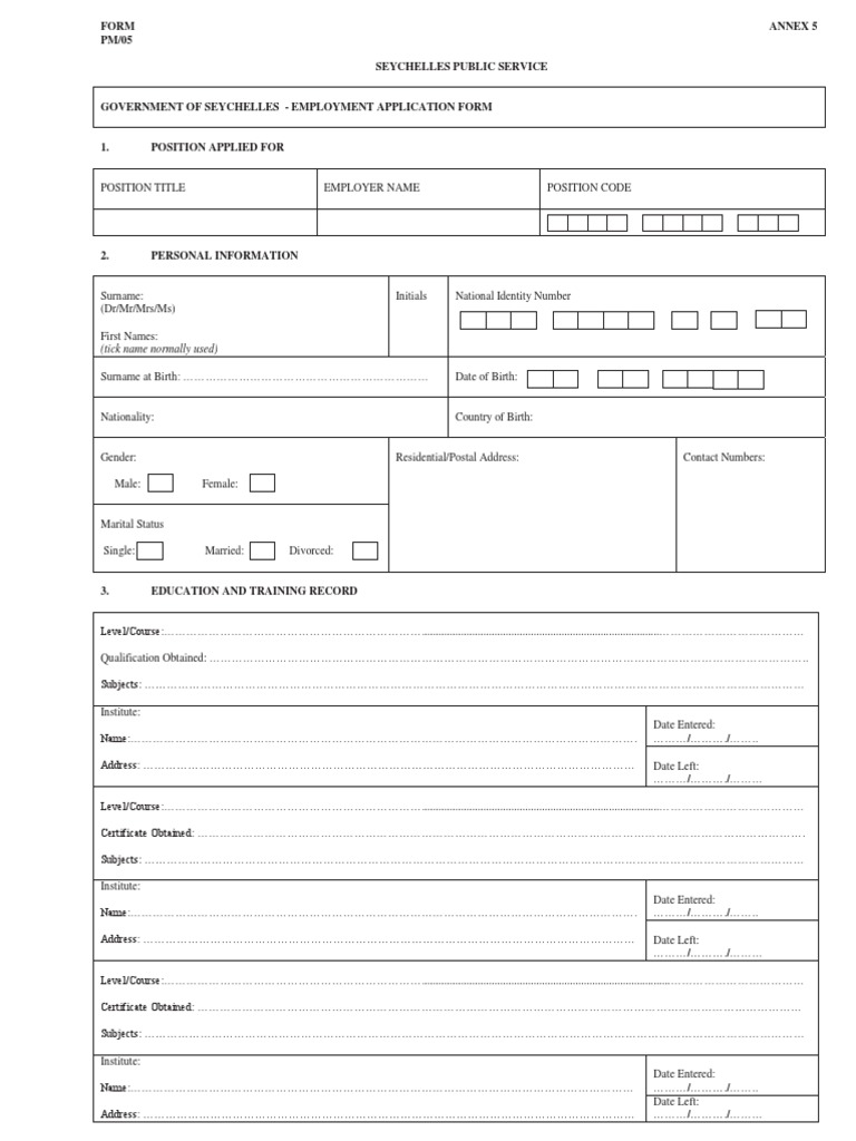 Application Form | PDF