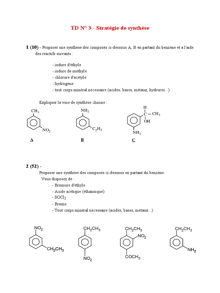 TD3 - SE Stratégie de Synthèse | PDF