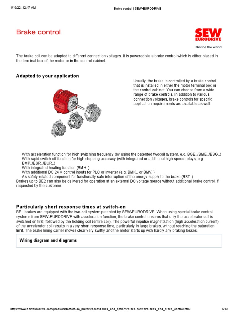 Breke Control - SEW EURODRIVE | PDF | Direct Current | Rectifier