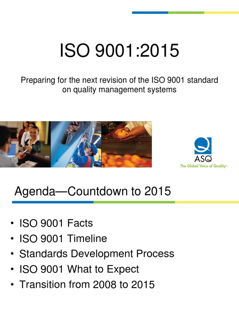 ASQ ISO9001 - 2015-Presentation101414 | PDF | Iso 9000 | Quality Management System