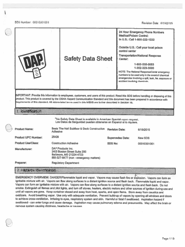 MSDS Book 042720 | PDF | Physical Sciences | Chemistry