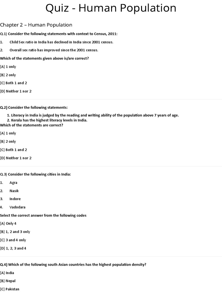 Epfo 2023 Syllabus Population | PDF | Asia | South Asia