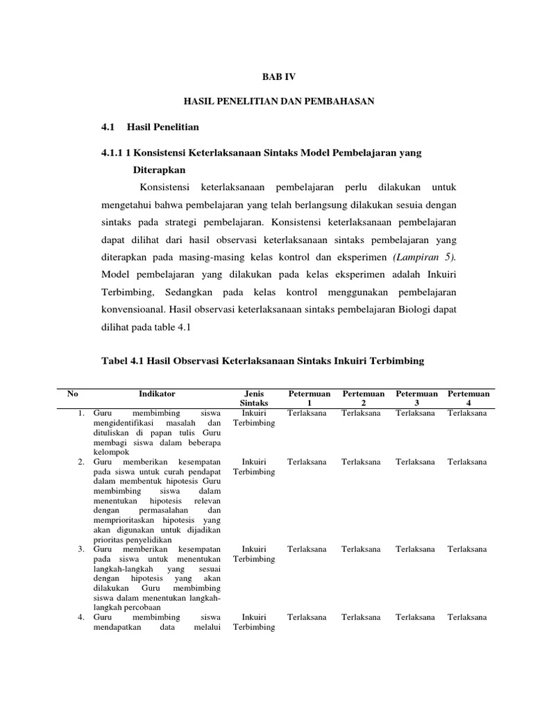 Efektivitas Inkuiri Terbimbing | PDF
