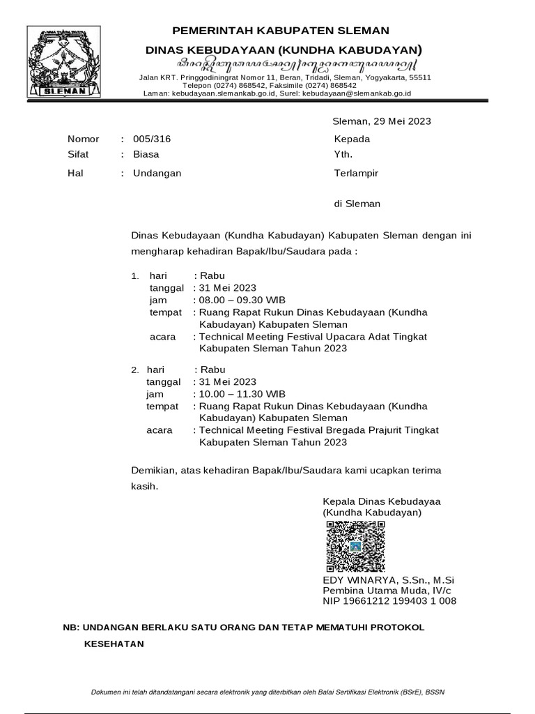 Undangan TM Festival 2023 | PDF