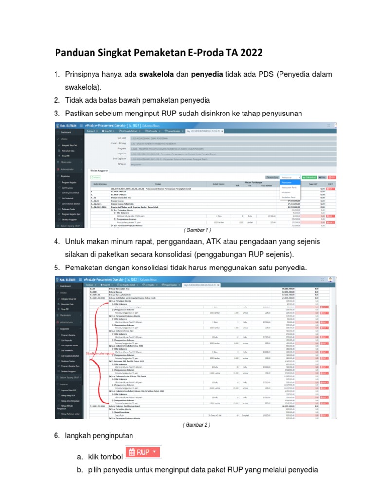 Panduan Singkat e Proda | PDF | Pengelolaan Keuangan & Uang