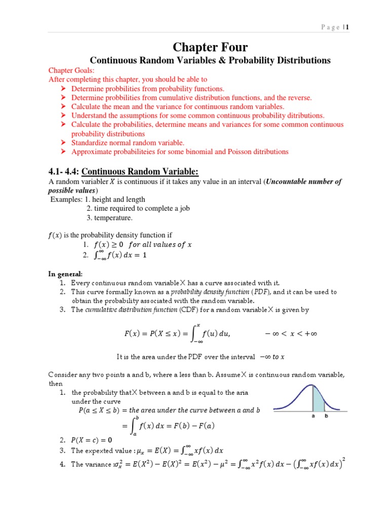 Chapter 4 | PDF | Probability Distribution | Normal Distribution