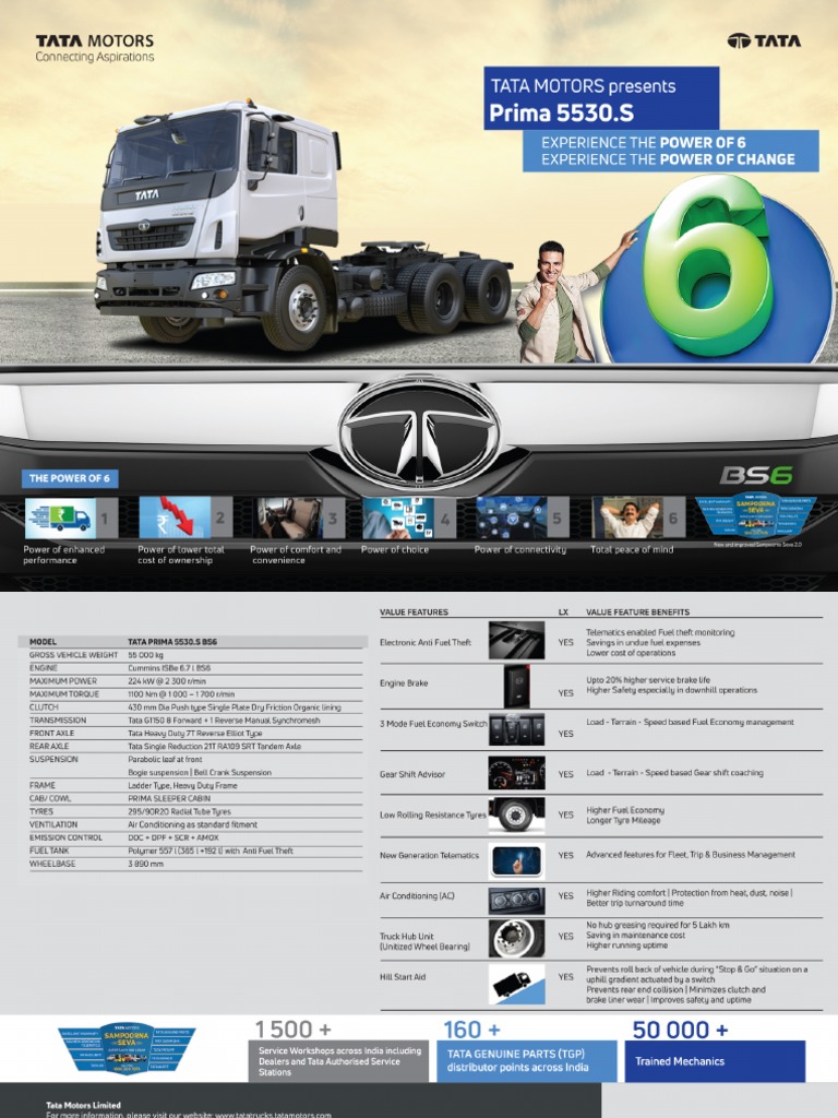 Tata Prima LX 5530s Brochure | PDF