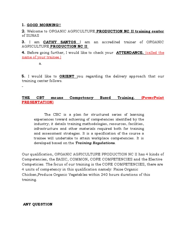 Sample Script TM 1 | PDF