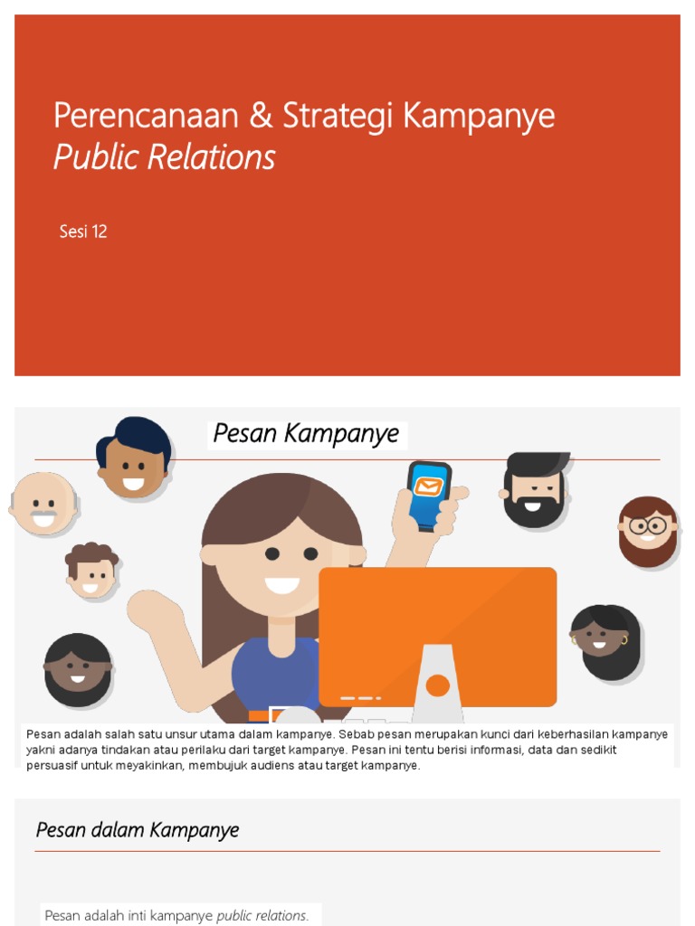 Perencanaan & Strategi Kampanye Public Relations-Sesi 12 | PDF