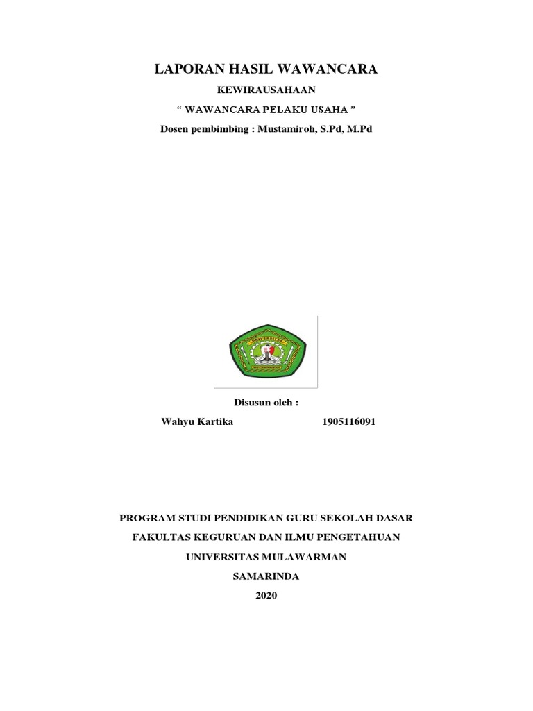 Laporan wawancara | PDF