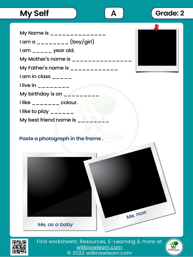 Grade 2 Self-Introduction Worksheet | PDF