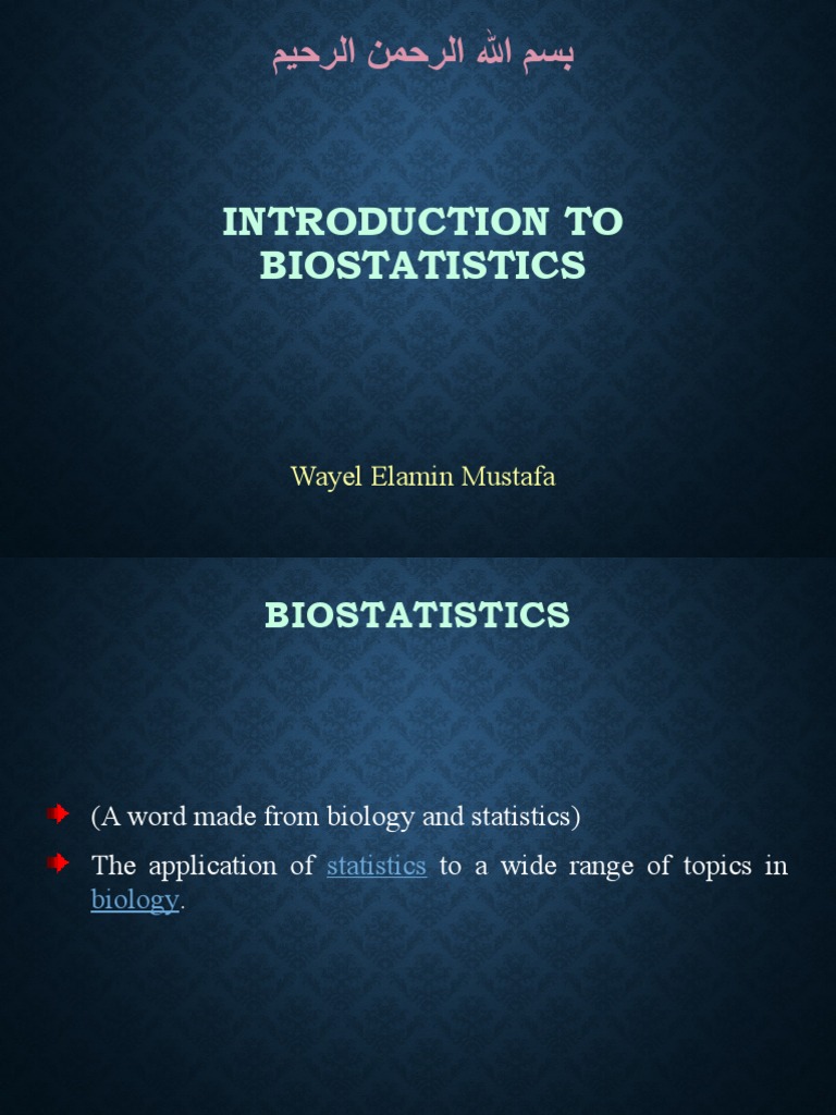 Introduction To Biostatistics | PDF | Statistics | Biostatistics