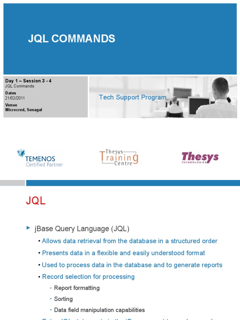 Day 1 - Session 3 - 4 - JQL Commands | PDF | Computer Programming | Computer Data