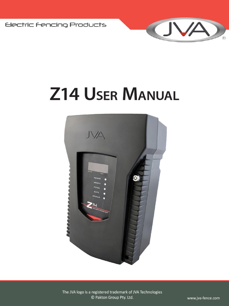 JVA Z14 User Manual 8v3x | PDF | Relay | Switch