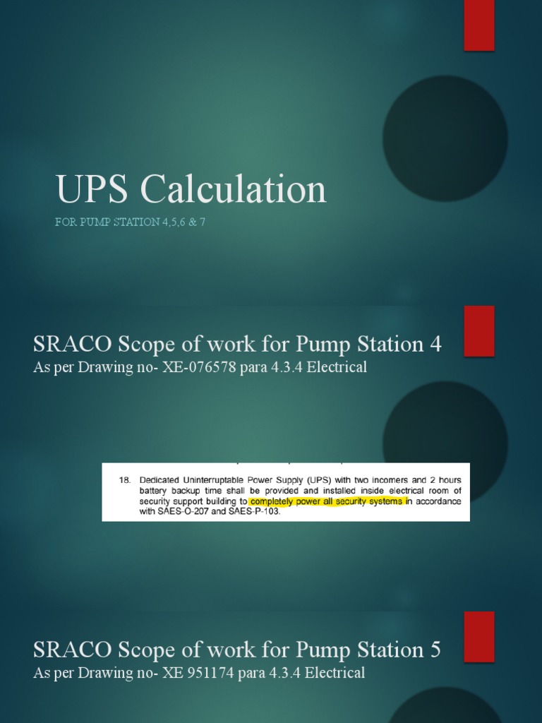 UPS Calculation | PDF | Security Alarm | Closed Circuit Television