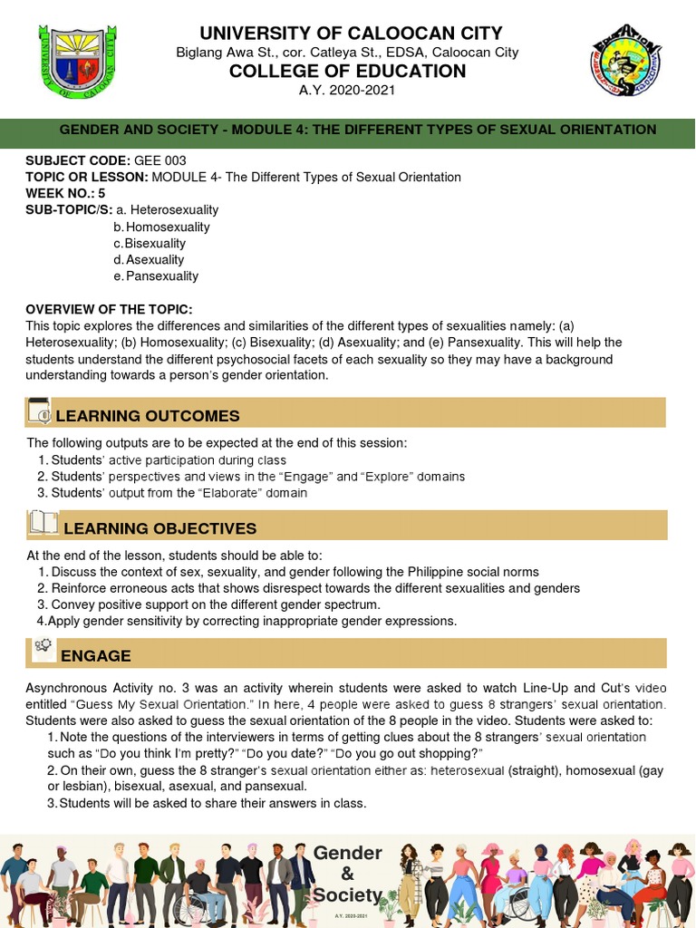 Types of Sexual Orientation Explained | PDF | Heterosexuality ...