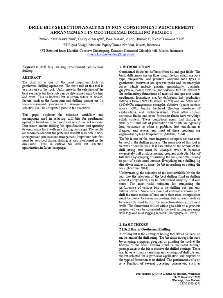 RV DrillBitsSelection | PDF