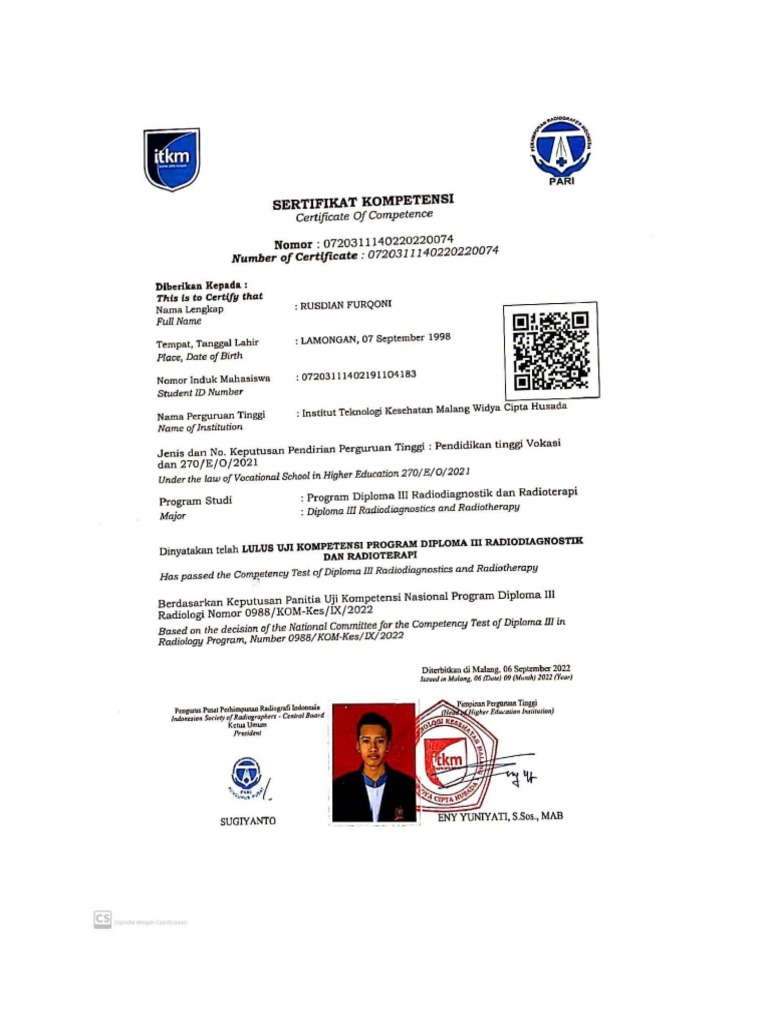 Sertifikat Ukom | PDF