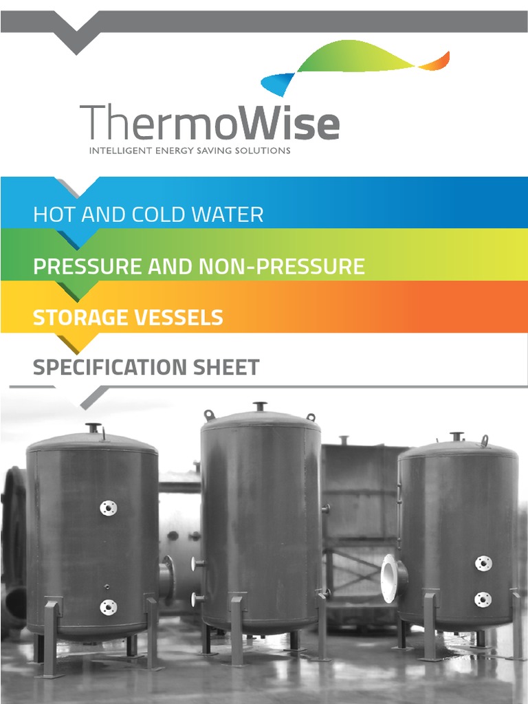 Thermowise Storage Vessels Int | PDF | Water Heating | Chlorofluorocarbon