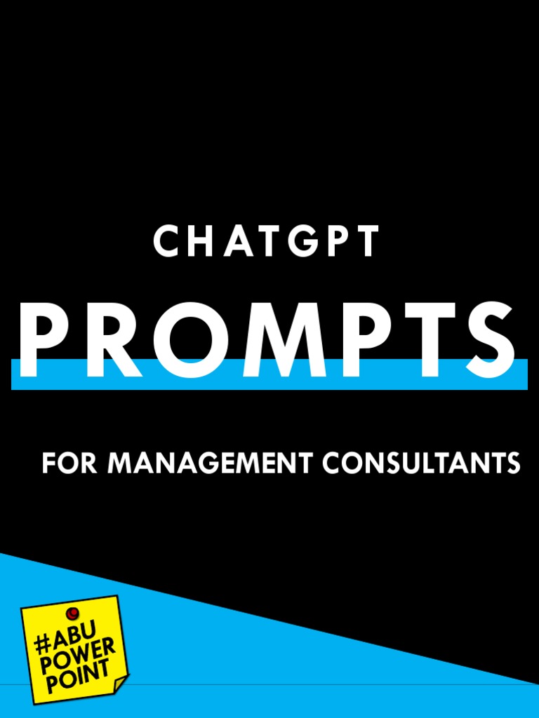 ChatGPT Prompts for Management Consultants | PDF | Art