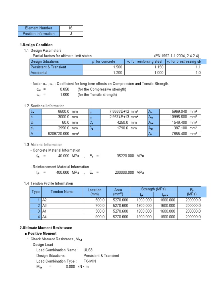21 PSC Design (Eurocode) - Completed Model | PDF | Bending | Beam ...