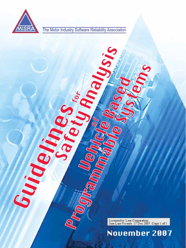 Guidelines For Safety Analysis of Vehicle Based Programmable Systems | PDF