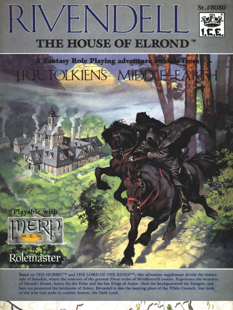 ICE 8080 - Rivendell - The House of Elrond - MERP (OCR) | PDF | Elf ...