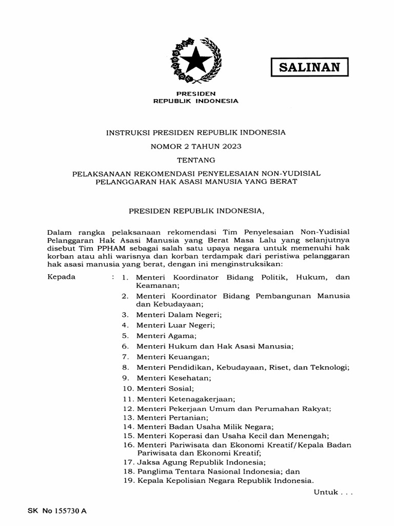 Inpres Nomor 2 Tahun 2023 | PDF Inpres Nomor 2 Tahun 2023 | PDF