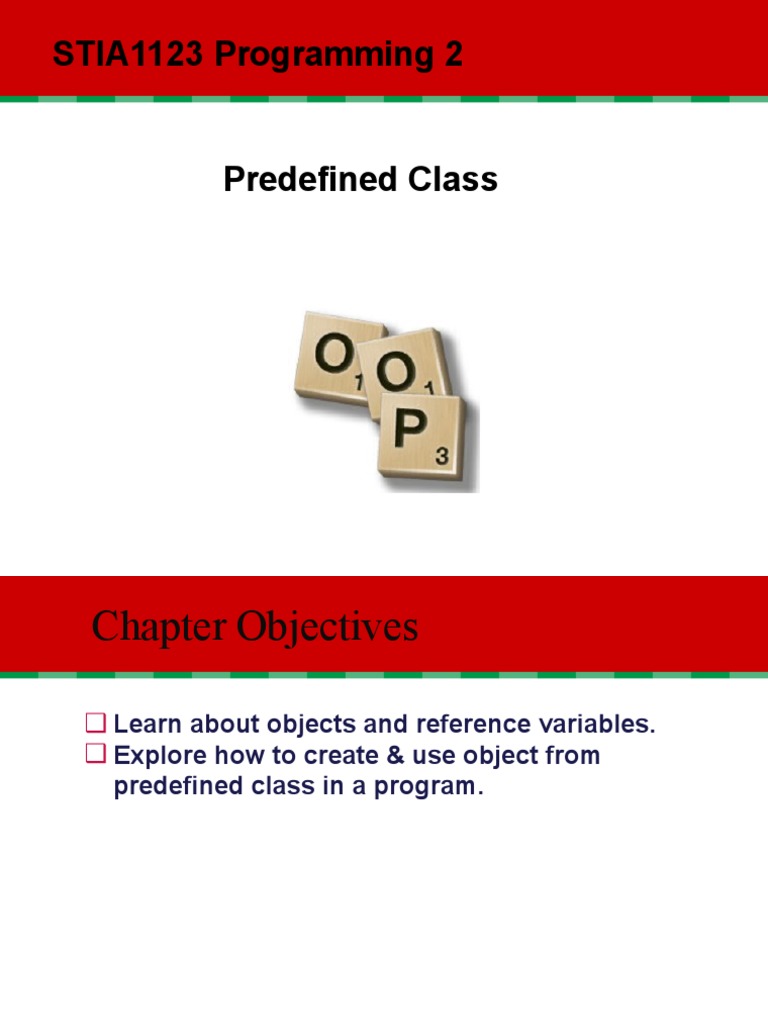 Week 02 Predefined Classes Pdf Class Computer Programming Method Computer Programming