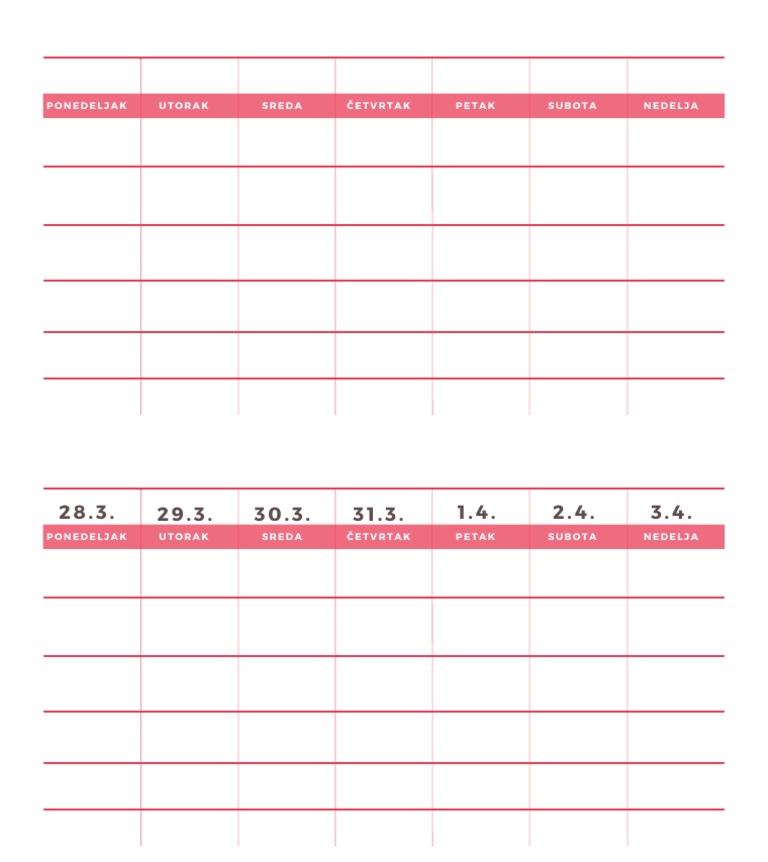 Kalendar prazan | PDF