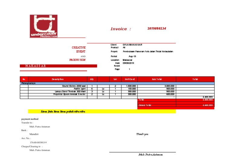 Invoice Light Sound | PDF