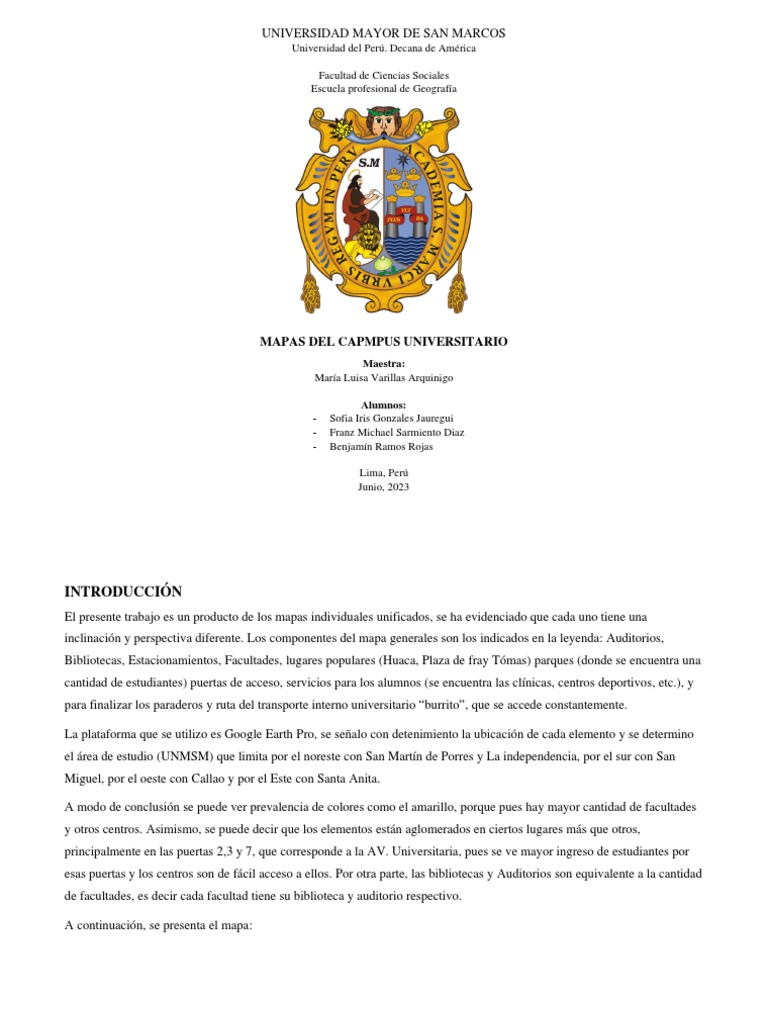 MAPA de San Marcos | PDF