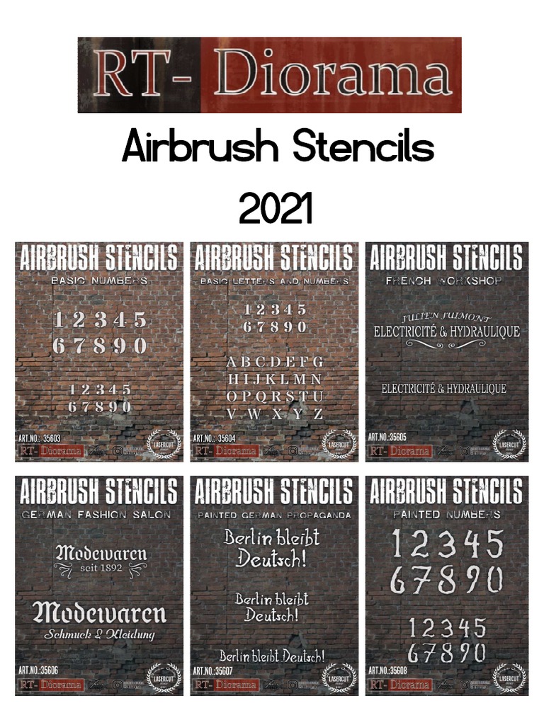 Airbrush Stencils 2021 | PDF