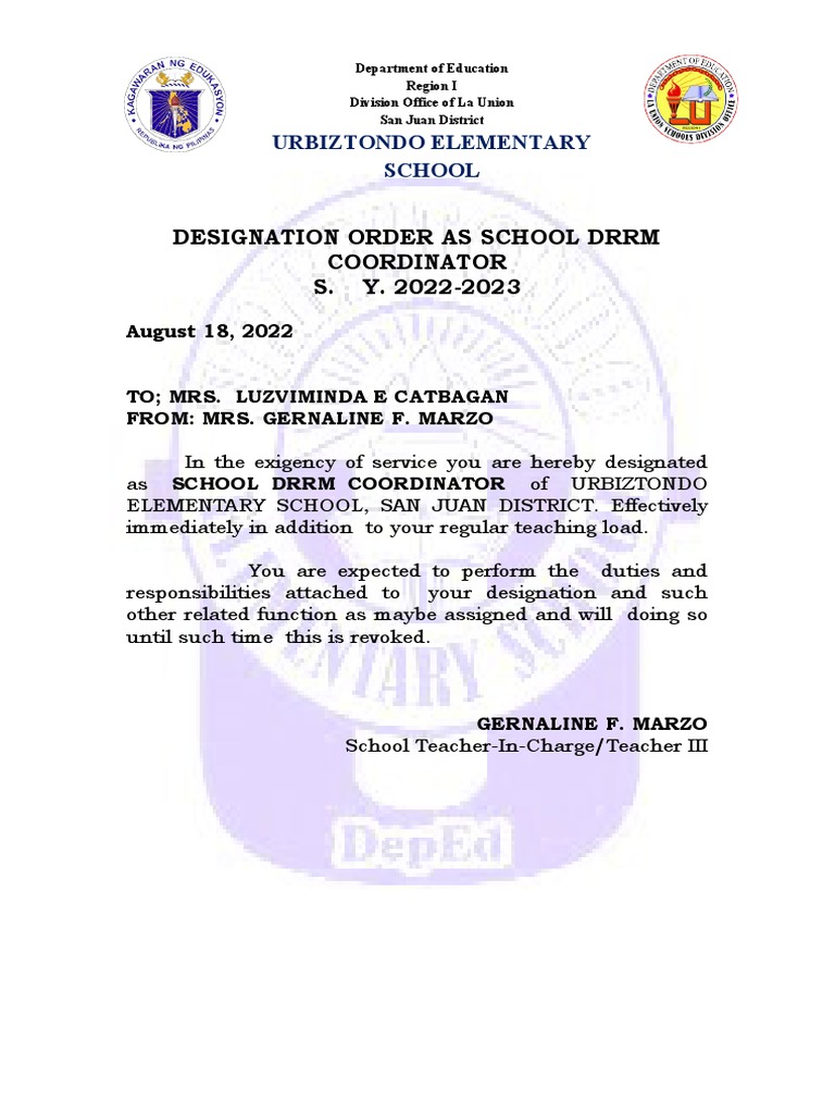 Designation Letter | PDF