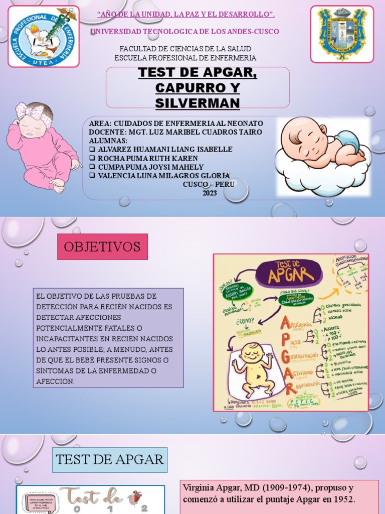 Test de Apgar Capurro y Silverman 4 | PDF | Medicina CLINICA ...