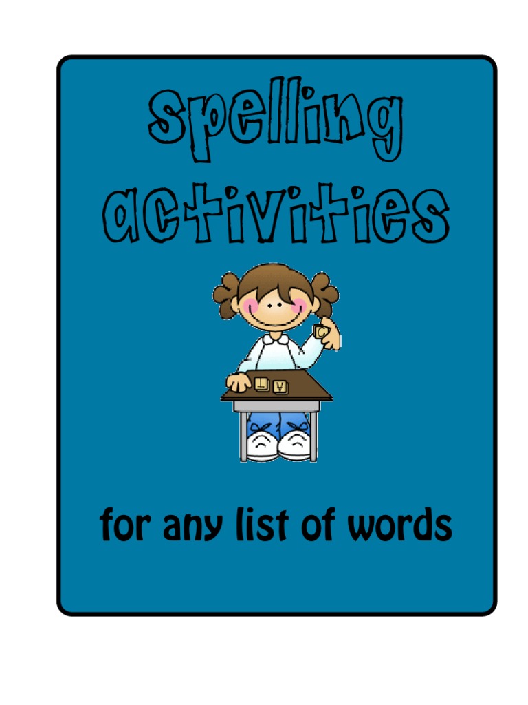 Word Study Spelling Activities To Use With Any Words | PDF | Syllable ...