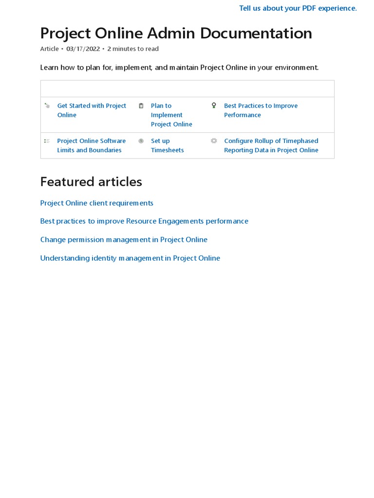 Project Online | PDF | World Wide Web | Internet & Web