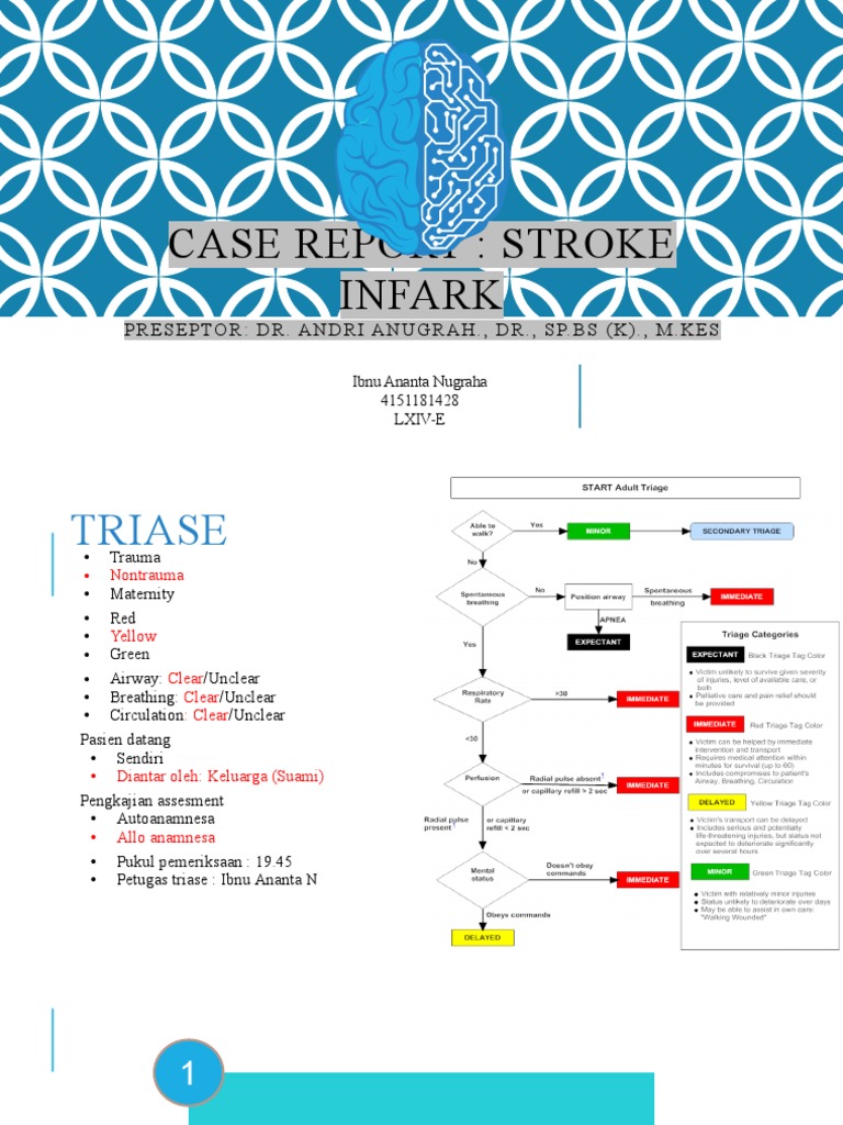 Laporan Kasus - Stroke Infark - Ibnu Ananta N | PDF