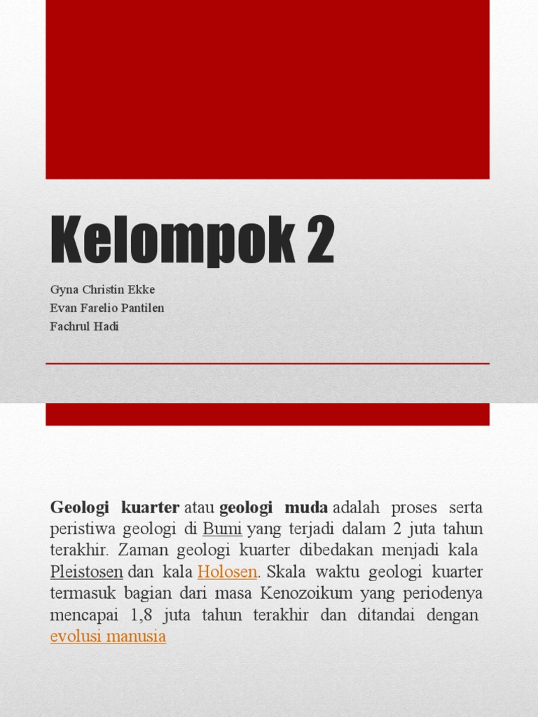 Geologi Kuarter | PDF