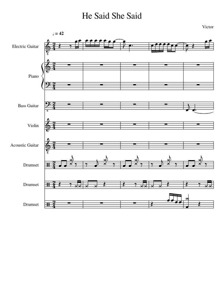 He Said She Said | PDF | Popular Music | Celtic Musical Instruments