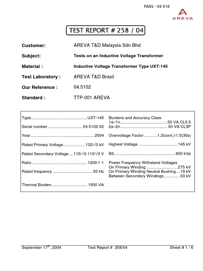 Resposta em Frequencia RMG - 04 518 | PDF