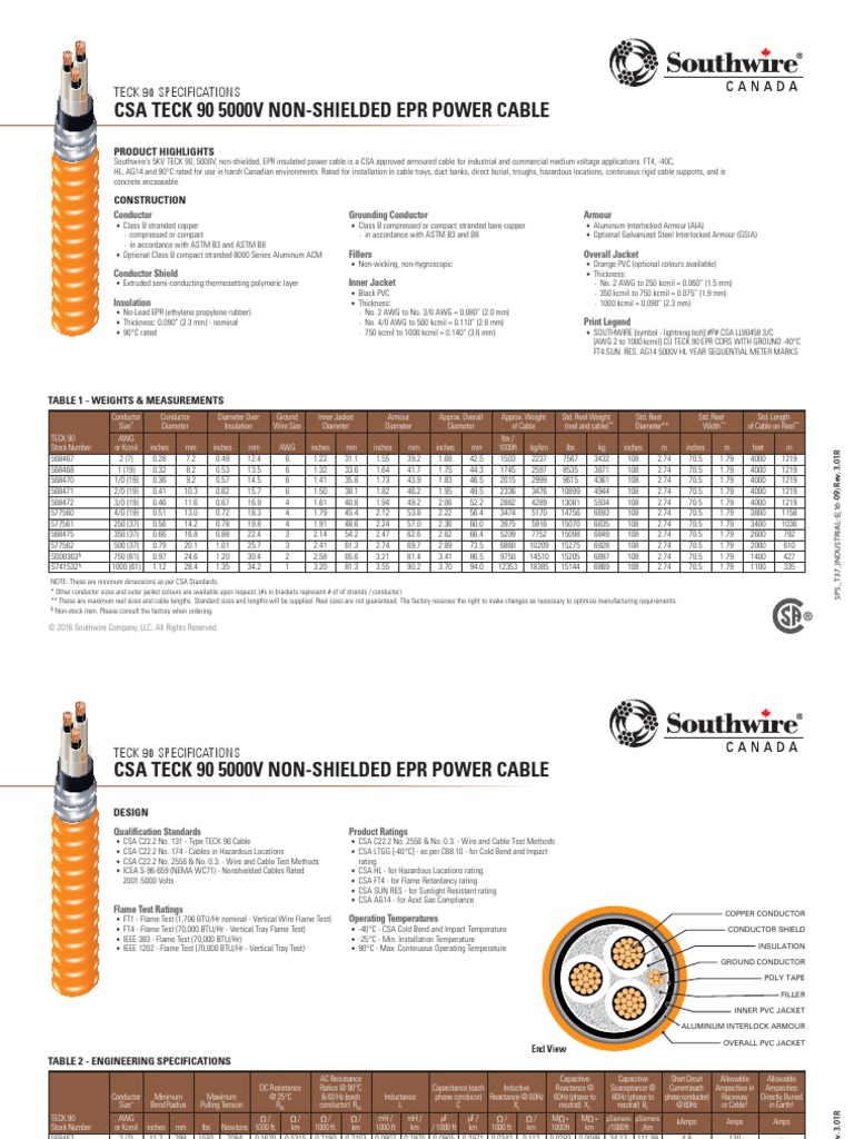 EPR Power Cable | PDF