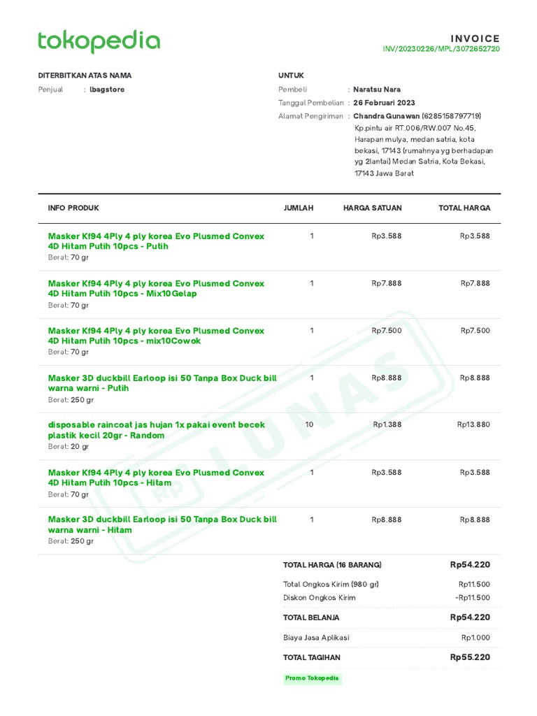 Invoice 3072652720 | PDF