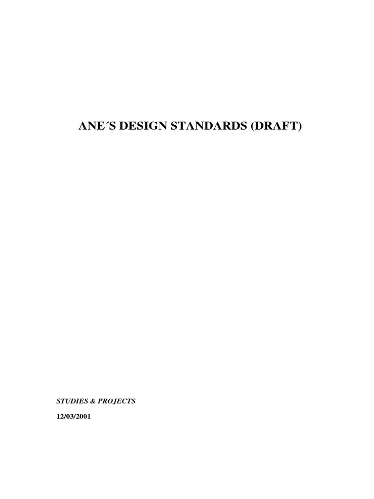 Ane Design Standards 6 10 2014 | PDF | Road | Deep Foundation