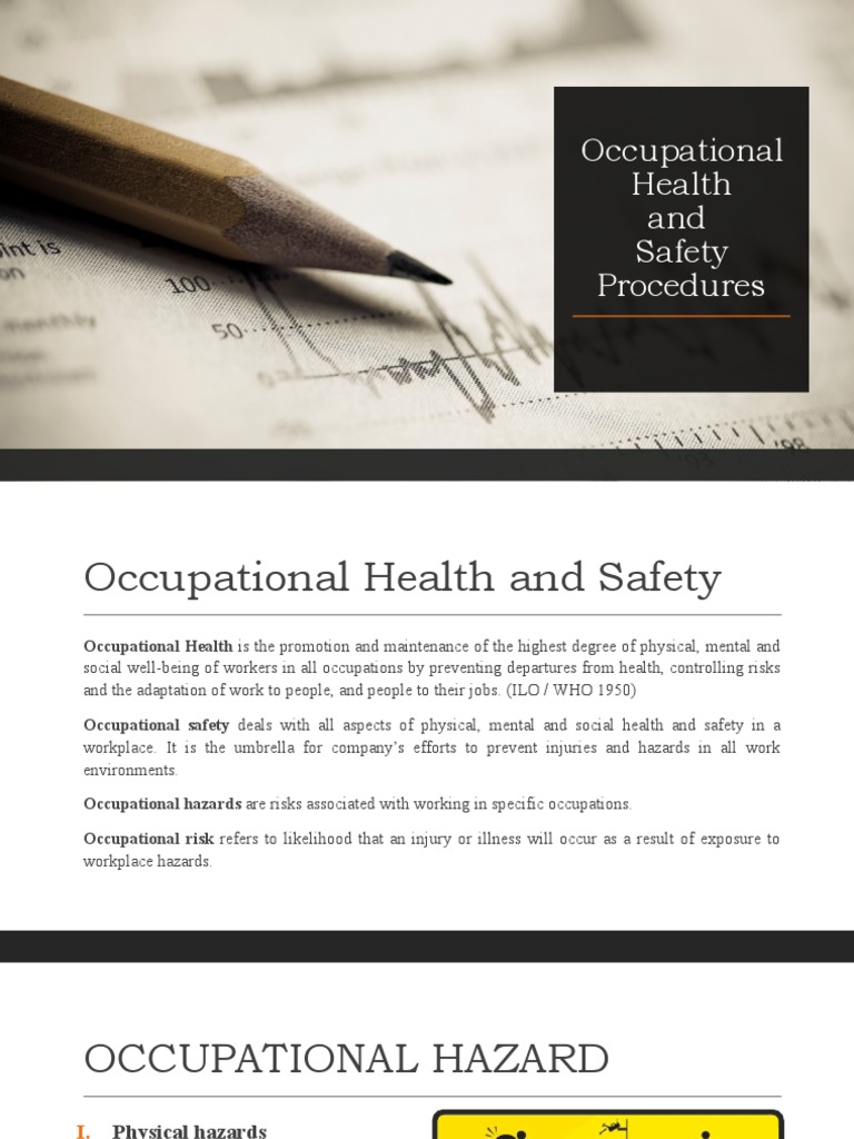 Occupational Health and Safety Procedures | PDF | Hazards ...