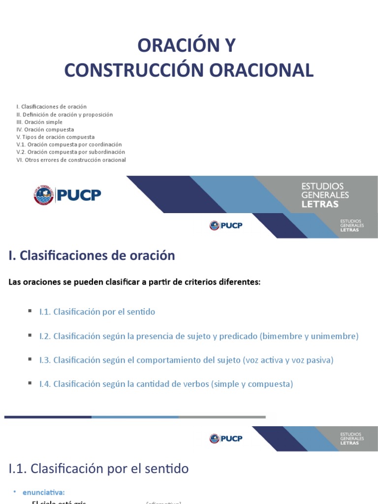 S1.C2 - Construcción Oracional | PDF | Oración (Lingüística) | Asunto ...
