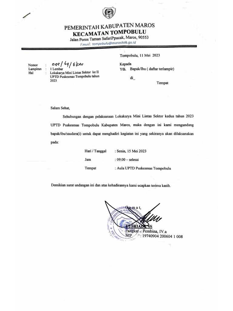 Surat Linsek Bulan Mei | PDF