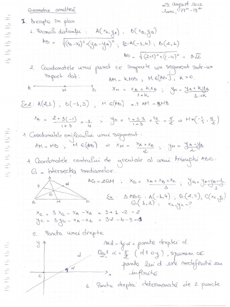 Dreapta in Plan | PDF